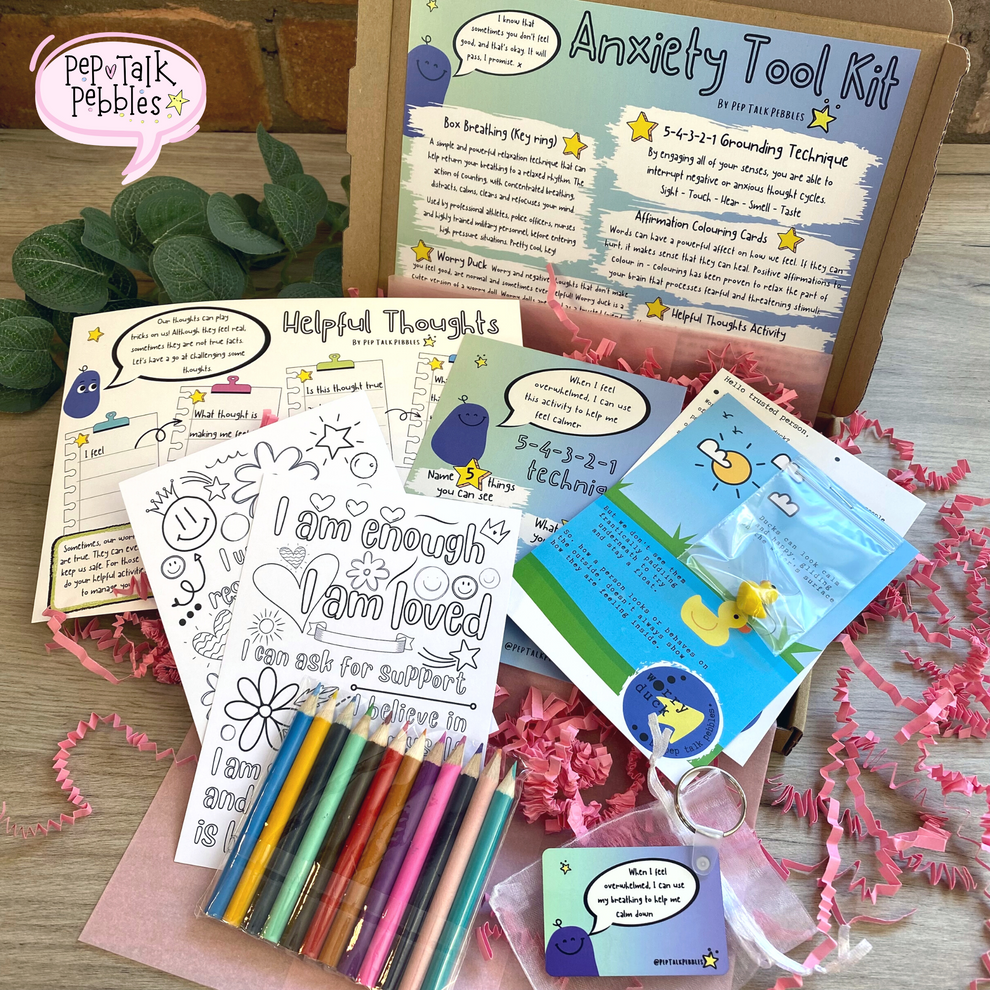 Anxiety Toolkit for Children or Adults – Pep Talk Pebbles